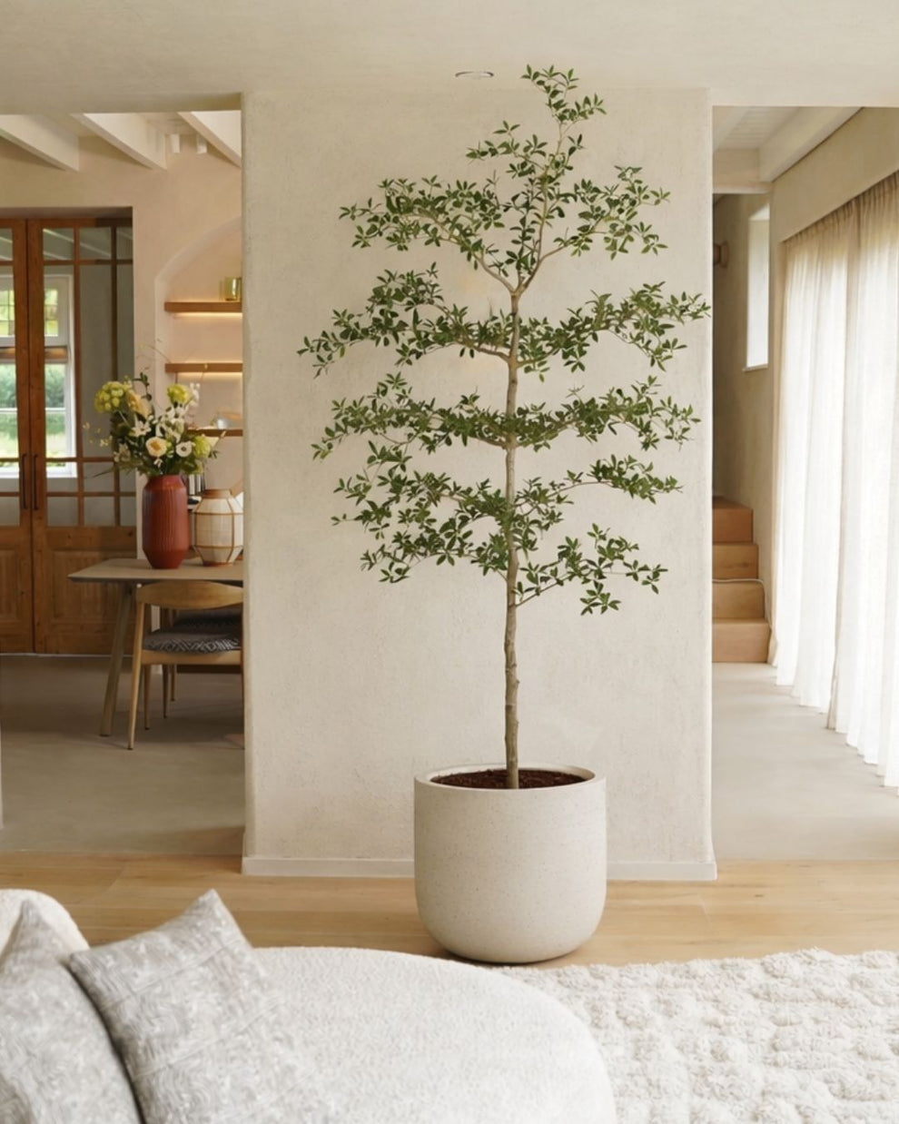 Artificial tree Bucida | 210 cm | Refined large green artificial tree ...